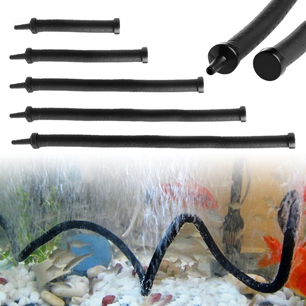 Aquarium Flexible Rubber Tube Wall Air Curtain Oxygen Air Diffuser for ...