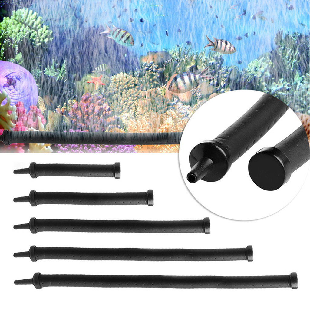 Aquarium Flexible Rubber Tube Wall Air Curtain Oxygen Air Diffuser for ...