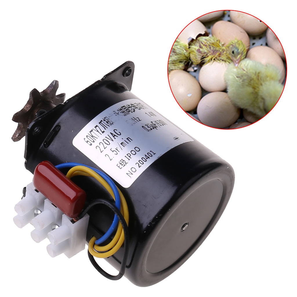 Egg Turner Motor 220V AC Chicken Egg Turner Rotator Incubator Motor ...