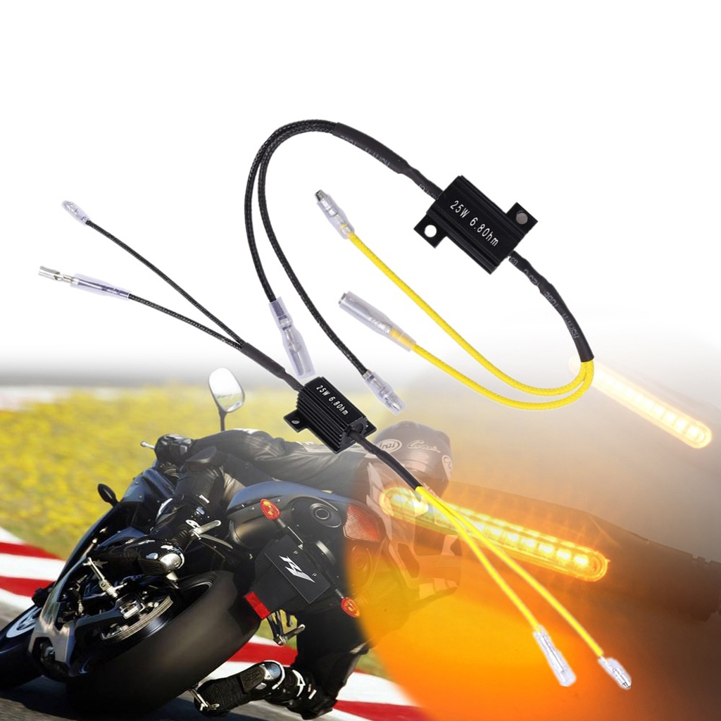 LED Load Resistors Adapter 25W Headlight Fog Lights Flashing Flickering ...
