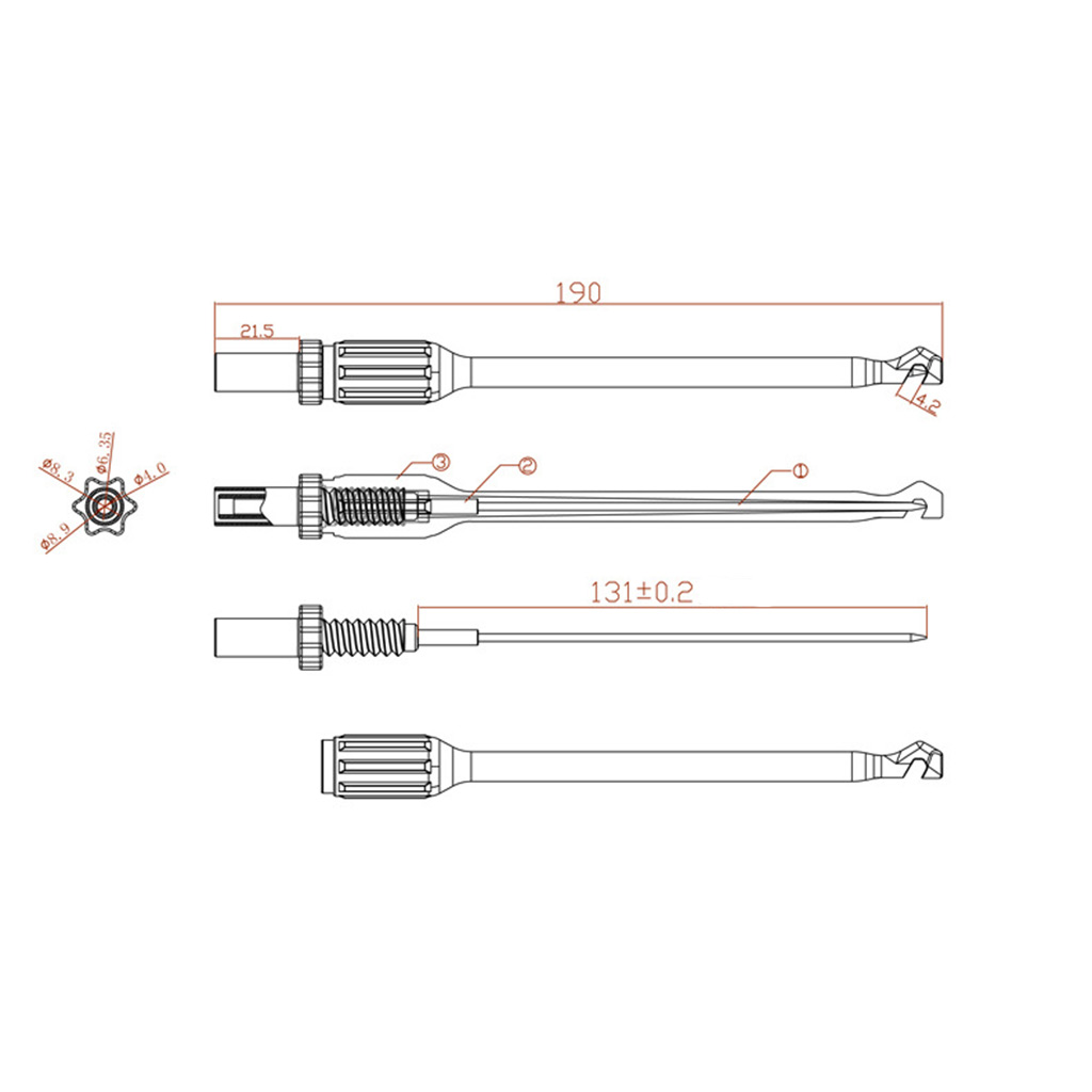 2Pcs Electronic Wire Piercing Probe Clip Multimeter Quick Piercing Test ...