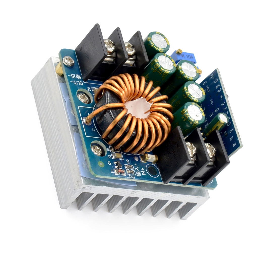 ตัวแปลง Step Down Buck DC 400W 15A แหล่งจ่ายไฟปัจจุบันต่อเนื่อง DC 10V ...