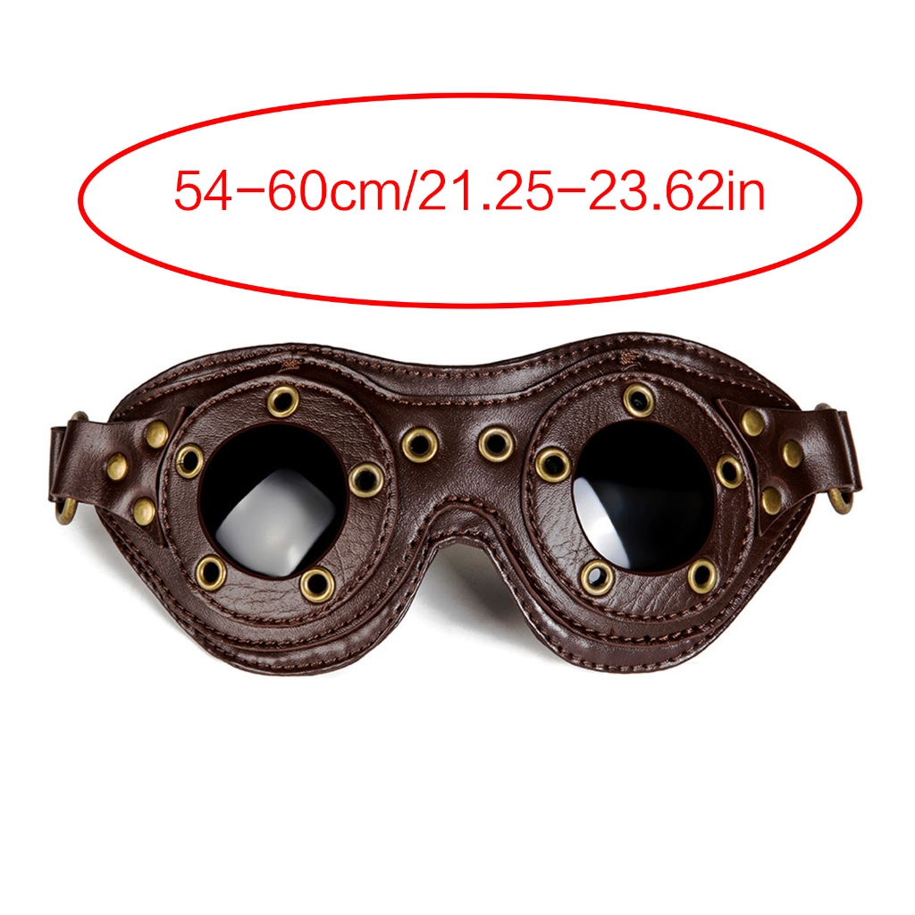 Punk Goggles with Grommet Gentlemen Head Wear Pilot Steampunk ...