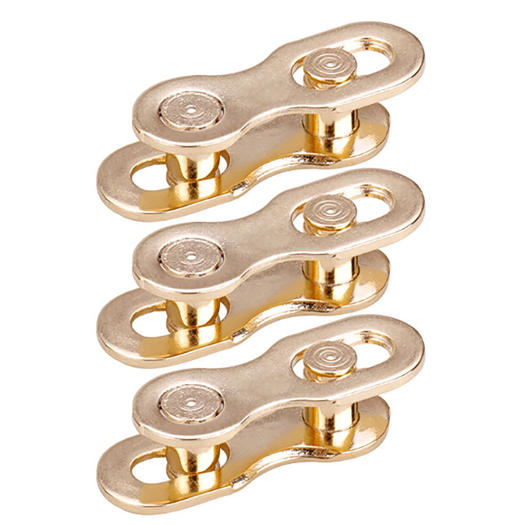 1 упаковка из 3 пар велосипедных цепей magic buckle-золото-11 скоростей ...