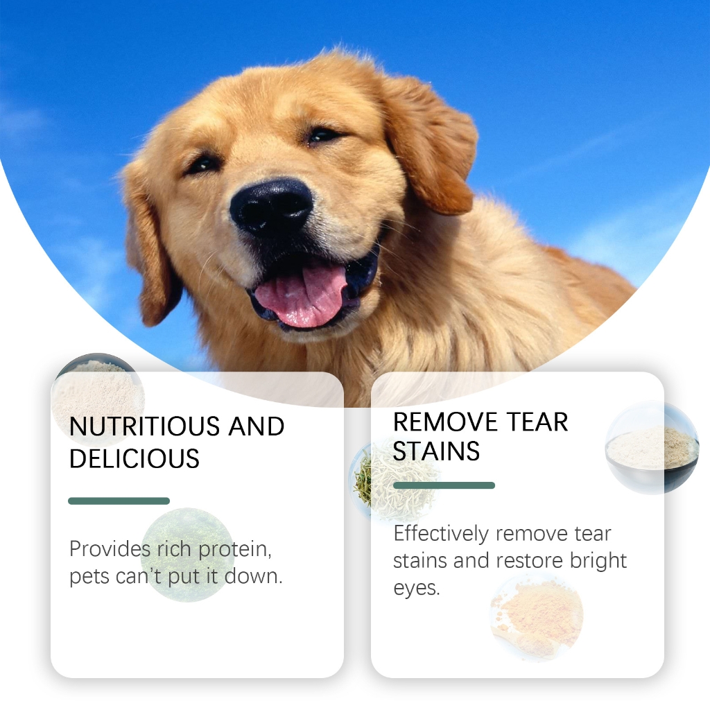 Dog Eye Supplement Pet Chewable Tablets Tear Stain Tablets Eye ...