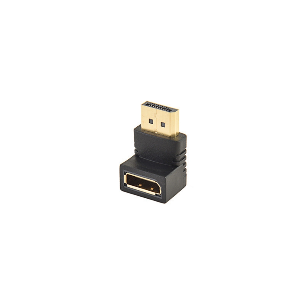 Displayport Adapter Male to Female Right Angle Gold Plateds Connectors ...