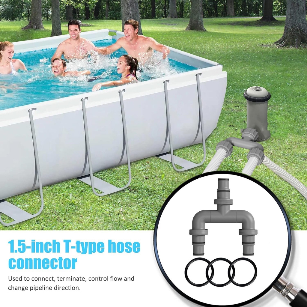 Pool Replacement Pipe Joint Interconnecting Coupler with Rubber O Rings ...