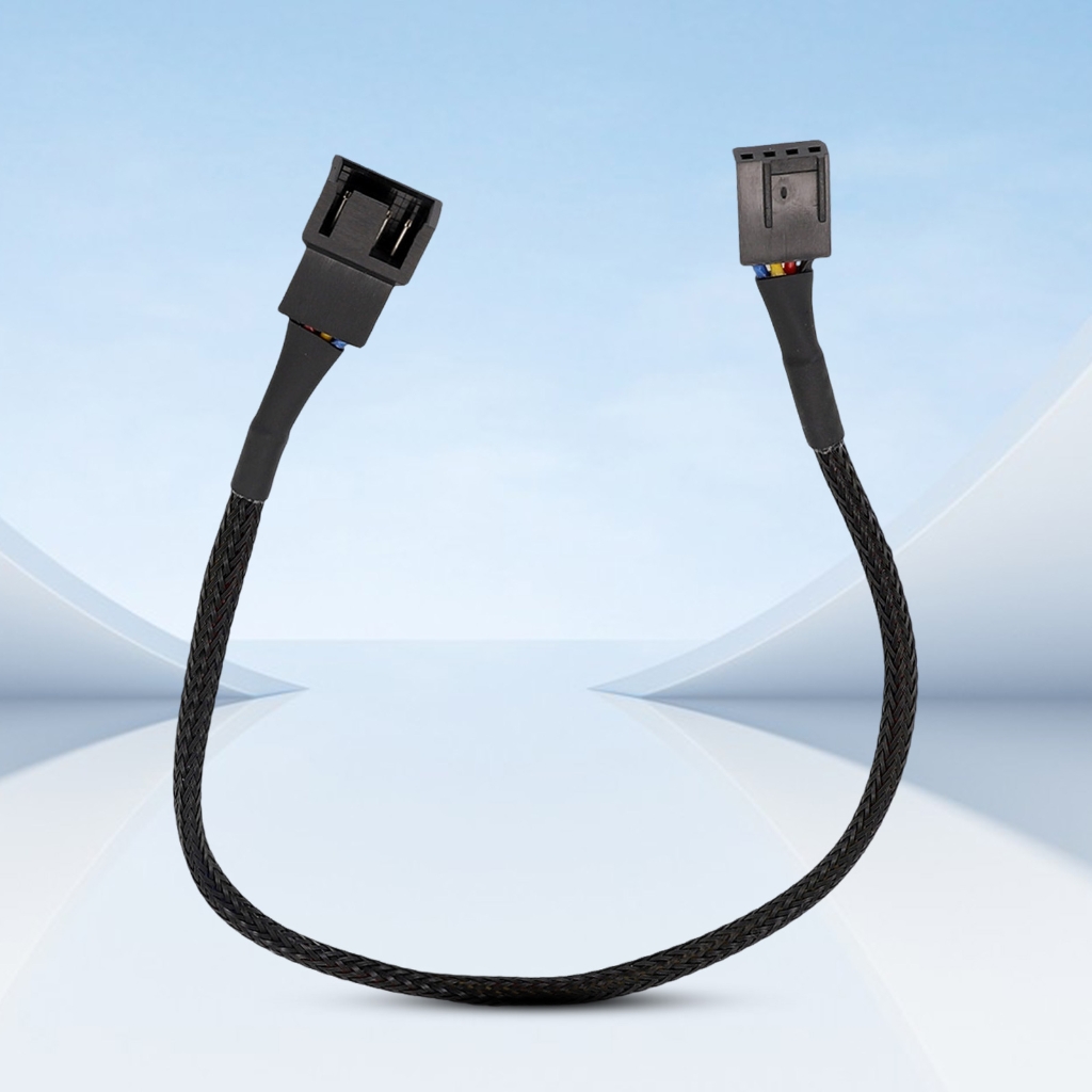 4 Pin Fan Extension Cable PC Fan Power Extension Cable Male to Female ...