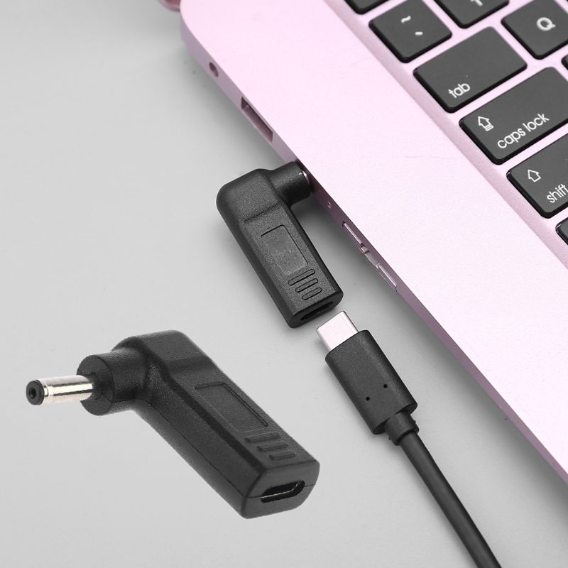 90 Degree Type C Female to 4.0x1.35mm Male Plug Laptop Power Plug ...