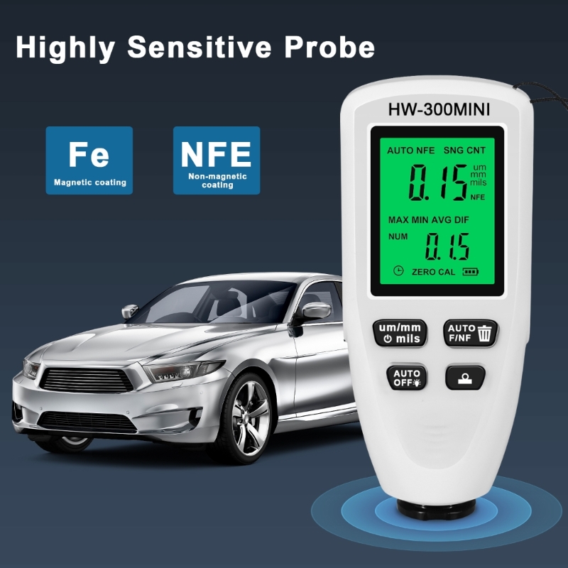Paint Thickness Gauge Digital Meter for-Auto Coating Tester High ...