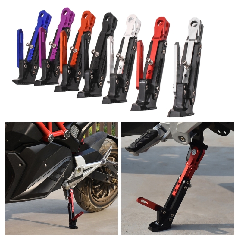 Motorcycle Foot Side Support Stand Universal Electric Bike Scooter ...