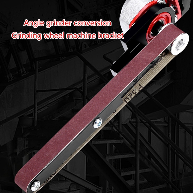 Electric 100 Angles Grinder Modified to Belt Sander Sanding Belt ...