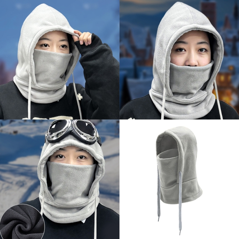 Warm Fleece Hoods Winter Ski Face Cover Multifunction Ski Snoods ...