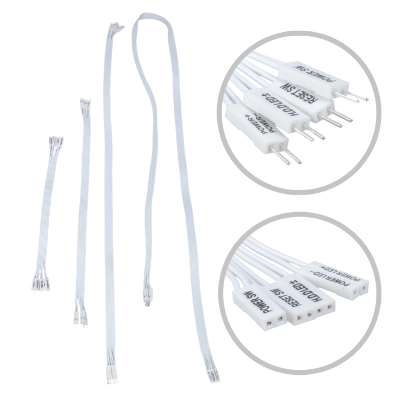 PC Motherboards LED PLED Reset SW Extension Cable For Flexible Wiring ...