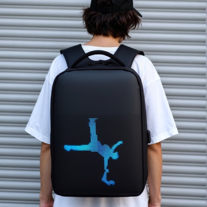 LED Display Backpacks Programmable Panel High Brightness Screen ...