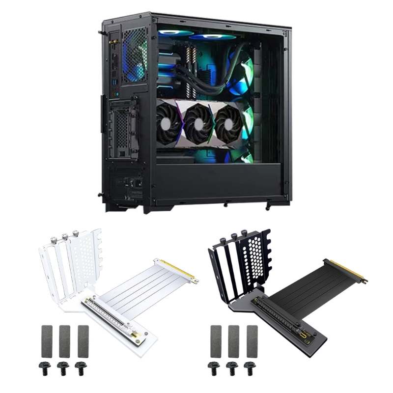Universal Vertical GPU Bracket Holder with Ultra PCIe 4.0 3.0 X16 Gen4 ...